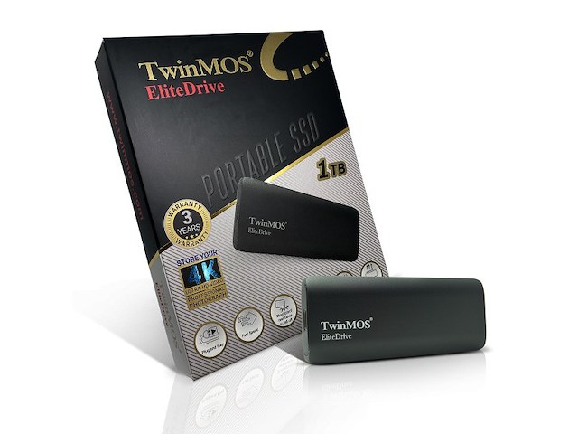 Odlican externi SSD 3.2 TwinMos EliteDrive Gold 1TB!