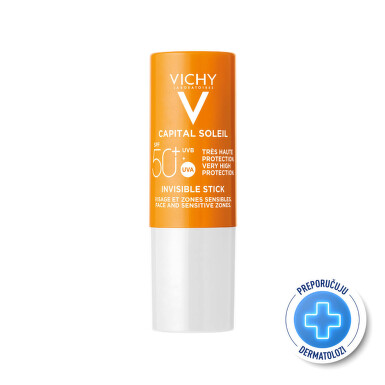 Vichy Capital Soleil Stik za osetljiva područja SPF 50+, 9 g