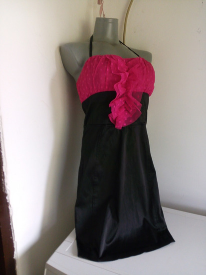 Tally Weijl crna sa pink haljina 36
