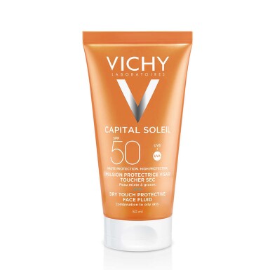 Vichy Capital Soleil Dry Touch Fluid za mešovitu i masnu kožu lica SPF 50, 50 ml