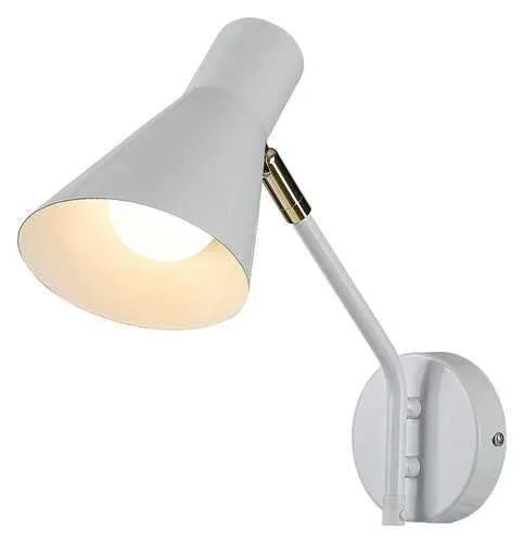 Zidna lampa Alfons E27 1x MAX 25 bela