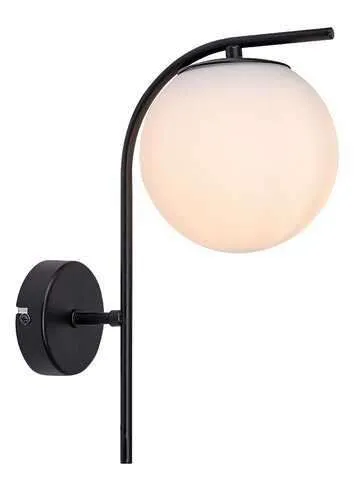 Zidna lampa Ghita E27 1x MAX 20 crna