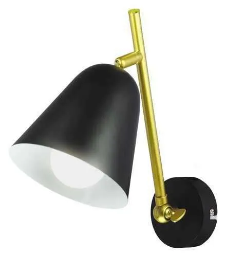 Zidna lampa Alder E14 1x MAX 40 crna