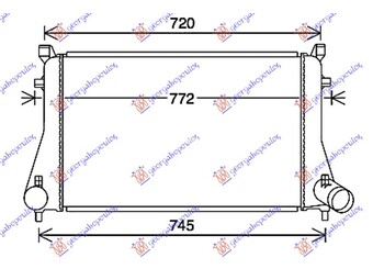 HLADNJAK INTERKULERA 1.8/2.0 TFSi BENZIN (620x398x30) CUPRA FORMENTOR 20-