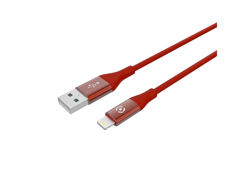 CELLY USB – LIGHTNING Kabl U Crvenoj Boji