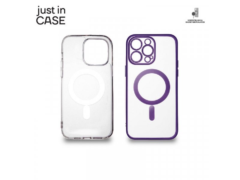 JUST IN CASE 2u1 Extra Case MAG MIX Paket Ljubičasti Za IPhone 14 Pro Max
