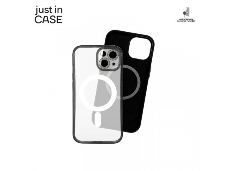 JUST IN CASE 2u1 Extra Case MAG MIX PLUS Paket CRNI Za IPhone 15