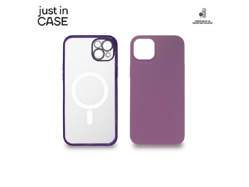 JUST IN CASE 2u1 Extra Case MAG MIX PLUS Paket Ljubičasti Za IPhone 14 Plus