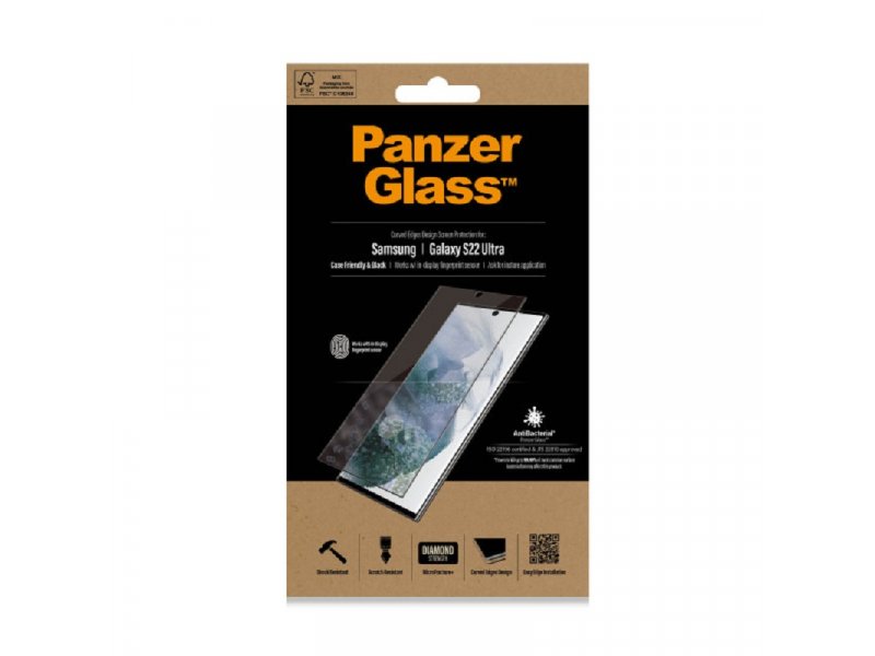 Panzer Glass Zaštitno Staklo Case Friendly AB Za Samsung Galaxy S22 Ultra 5G