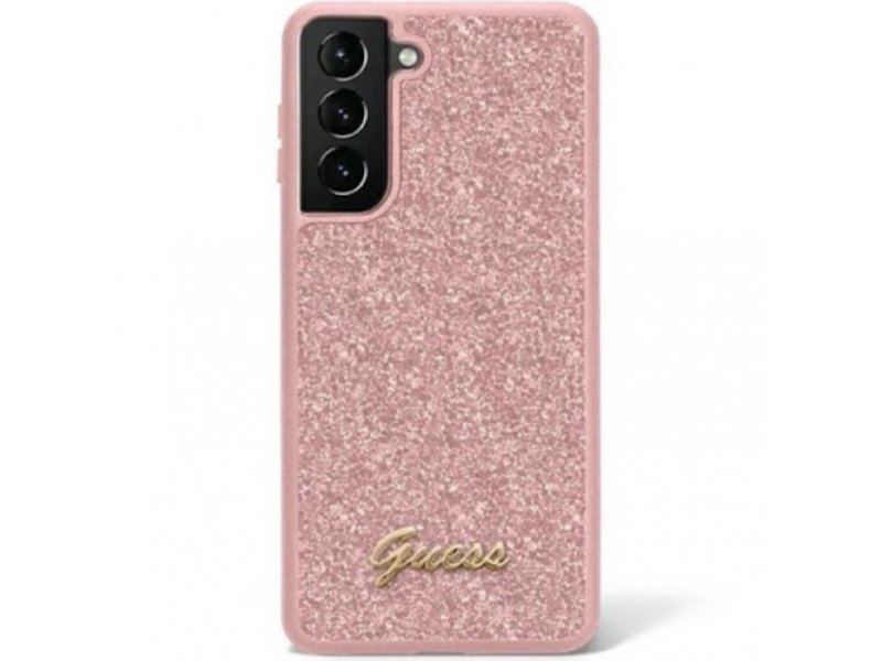 Guess Futrola Za Samsung S23 Pink Glitter Script