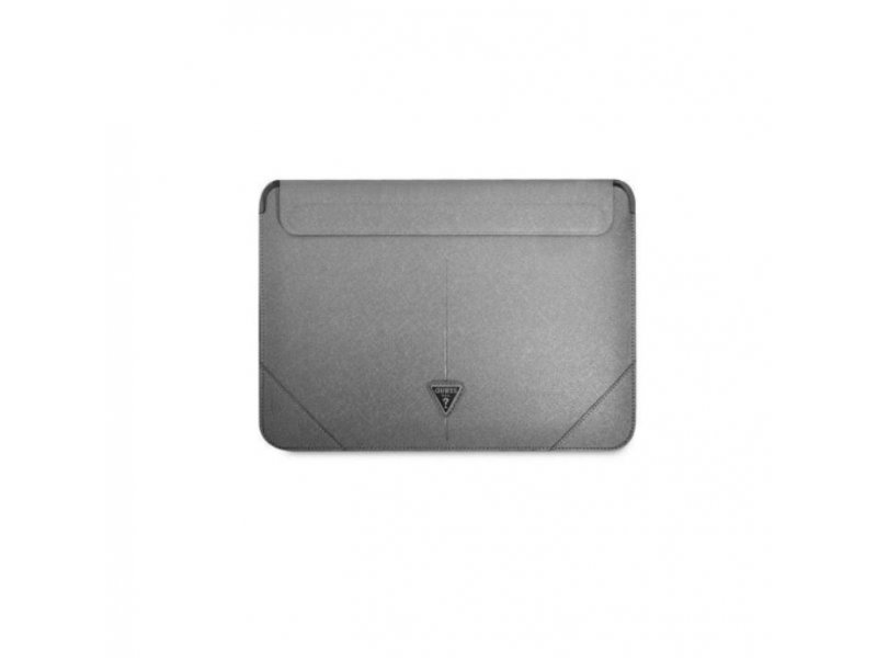 Guess Navlaka Za Laptop Od 14” Silver Saffiano Triangle
