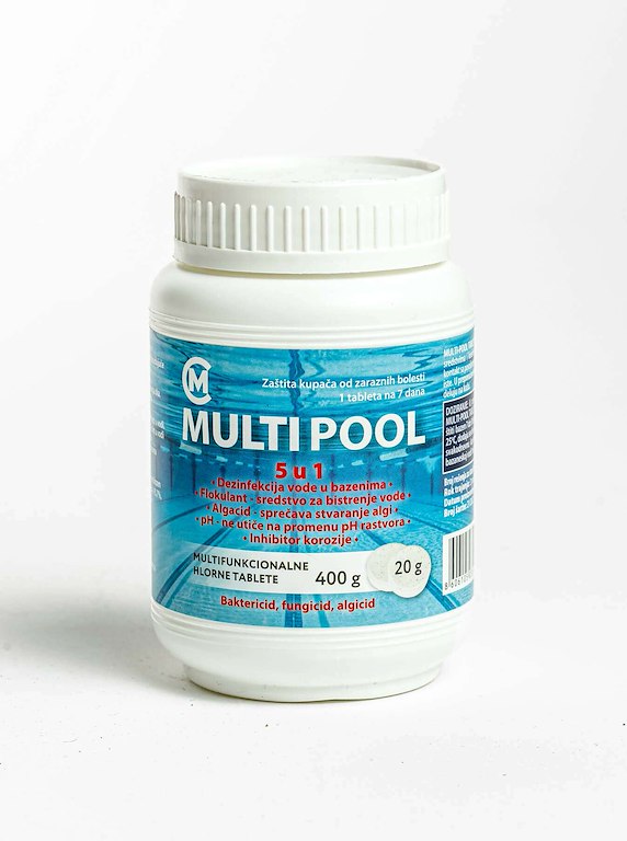 Hlorne tablete za bazene MULTIPOOL 400g (20g tableta)
