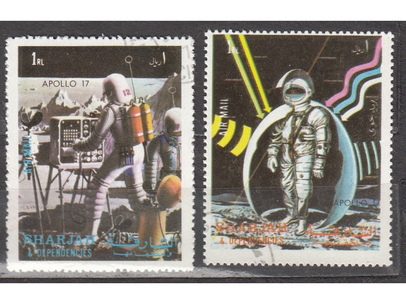 (rbd792) sharjah zigosane marke 1972 god kosmos