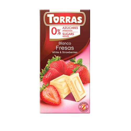 Torras bela čokolada sa jagodom 75g