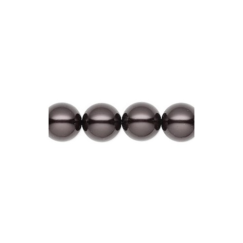 South Sea Shell Pearl Anthracite 8 mm