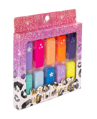 Hajlajter marker set 10 - Mini, Bright and Vivid