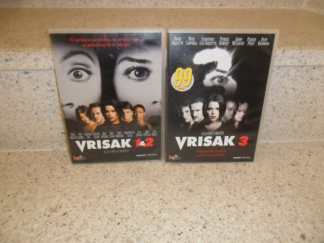 Vrisak 1 2  3 DVD Film