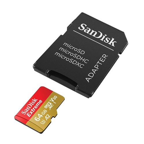 SanDisk 64GB Extreme microSDXC Memorijska kartica | SDSQXAH-064G-GN6MA