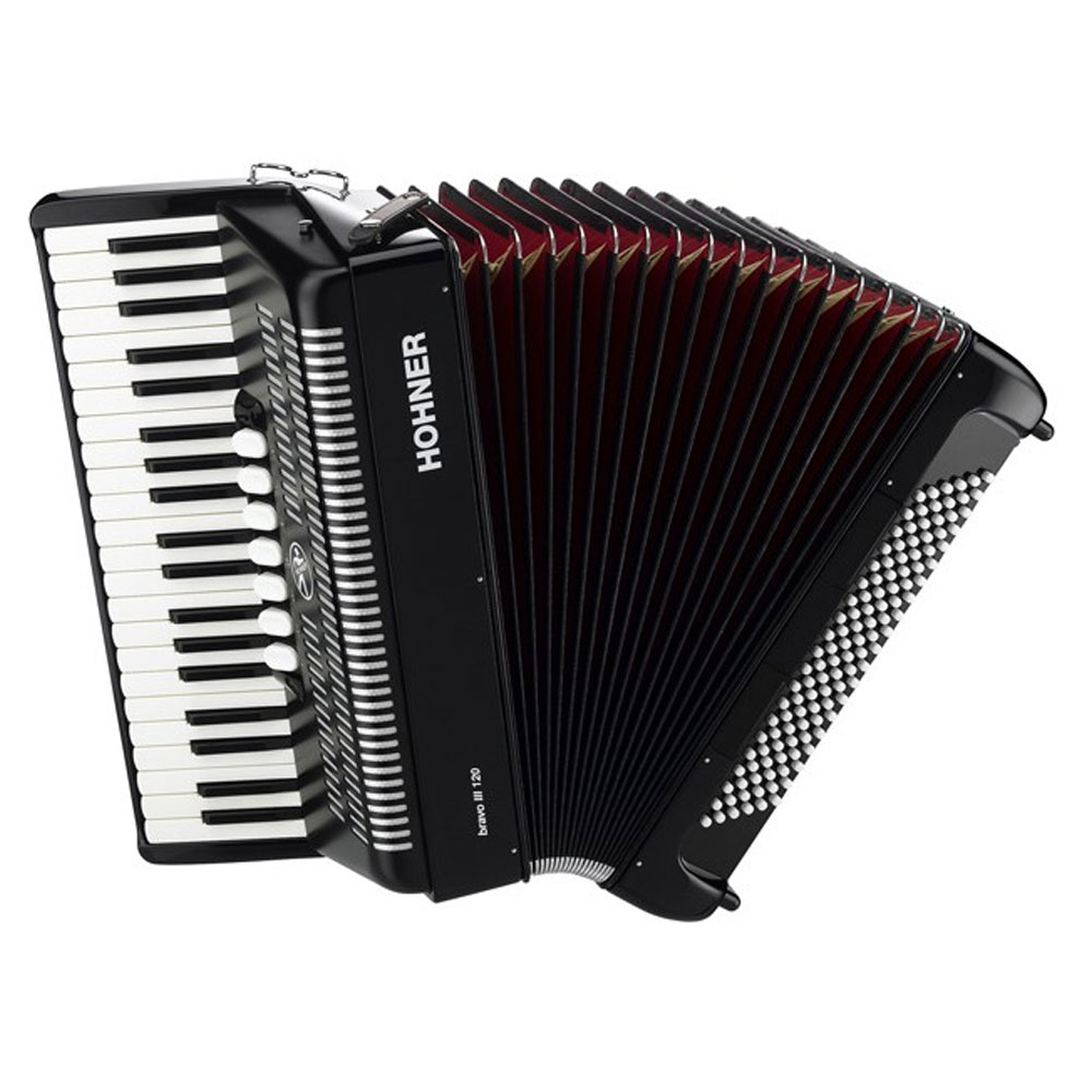 Hohner Bravo III 120 Black harmonika