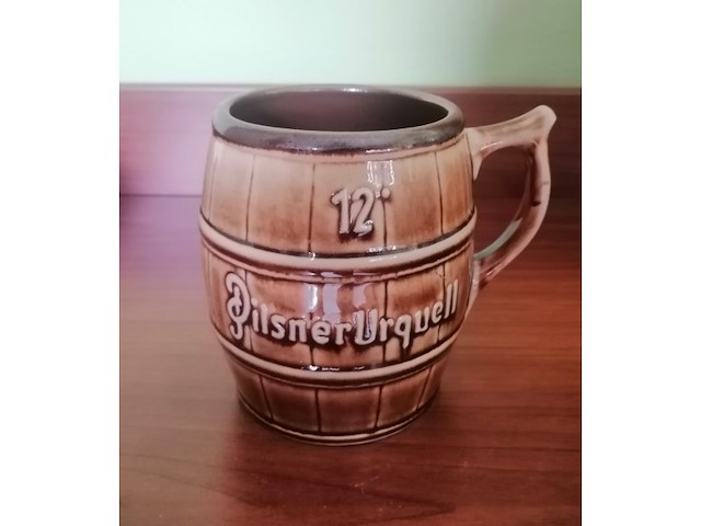 Krigla za pivo Pilsner Urquel 0.3 lit keramika