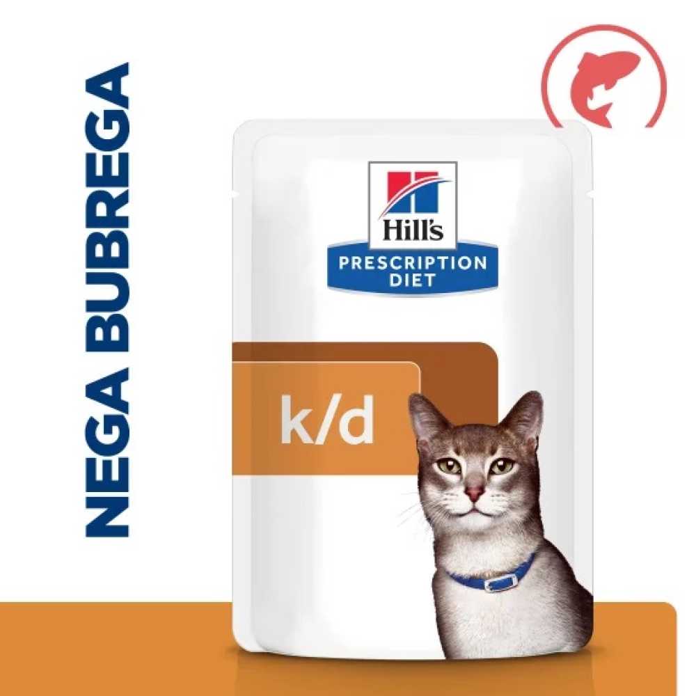 Hill's Prescription Diet cat veterinarska dijeta K/D Losos 12x85g