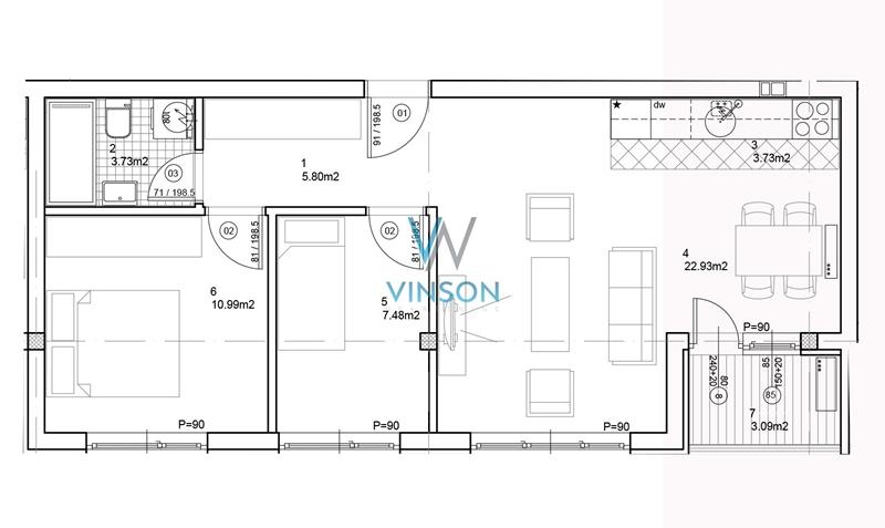 Novi Sad, Nova Detelinara - Nov dvoiposoban stan u izgradnji ID#1000558 149.700 €