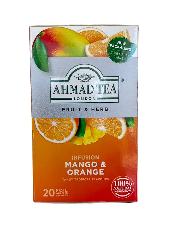 ČAJ MANGO & ORANGE AHMAD TEA 20 KESICA