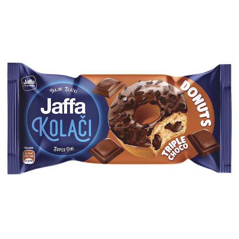 Jaffa kolači Donuts Triple choco 58g