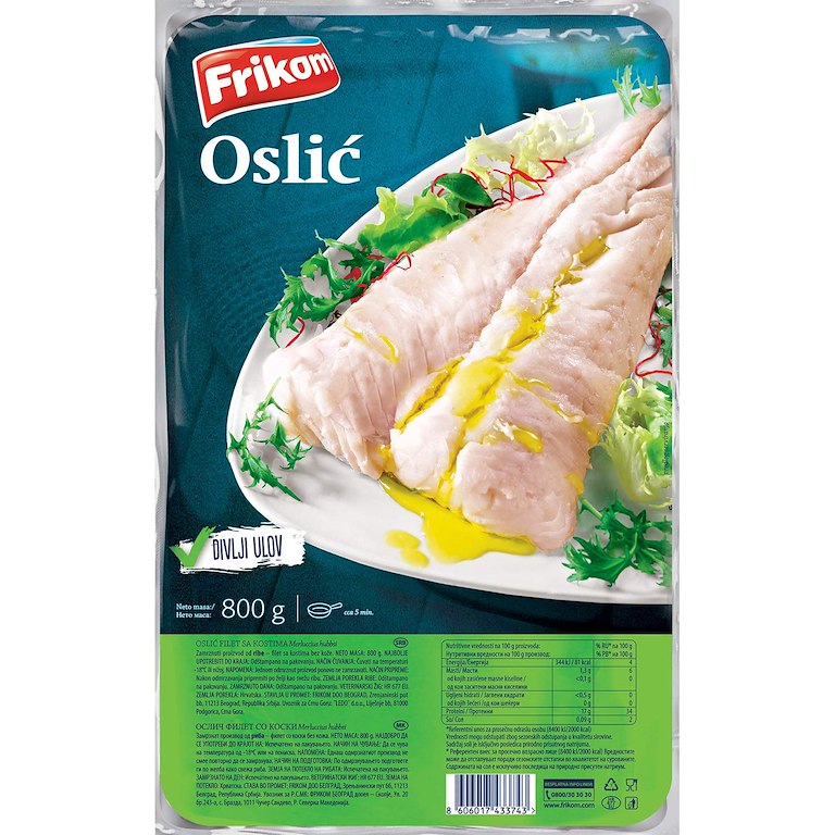 oslić filet 800g frikom