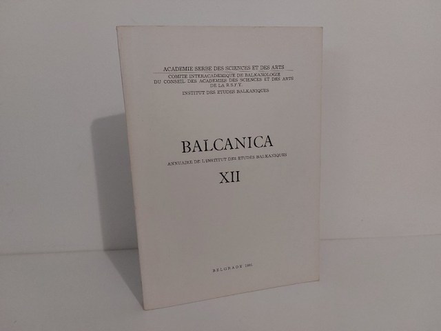BALCANICA XII Dvojezično izdanje