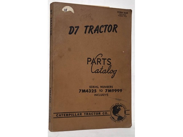 D7 TRACTOR parts catalog
