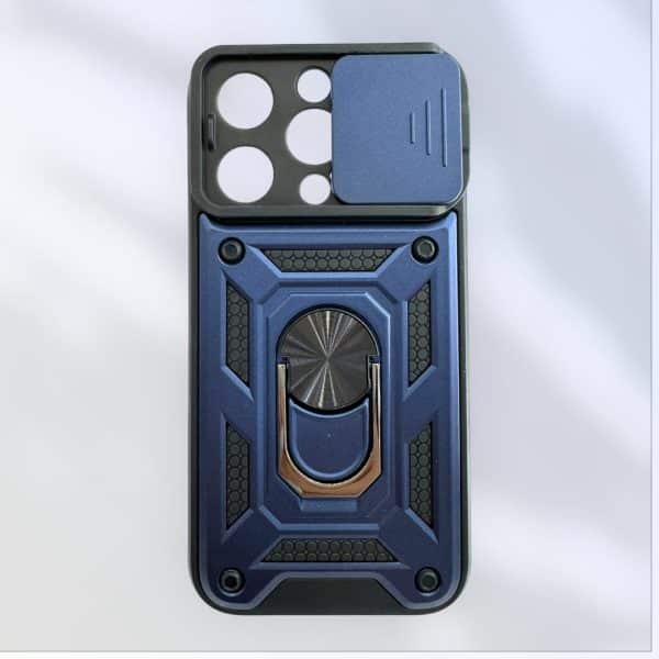Maska Defender Ring & Camera protection za iPhone 15 pro plava