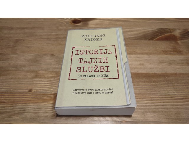V. Kriger, Istorija tajnih službi od faraona do NSA