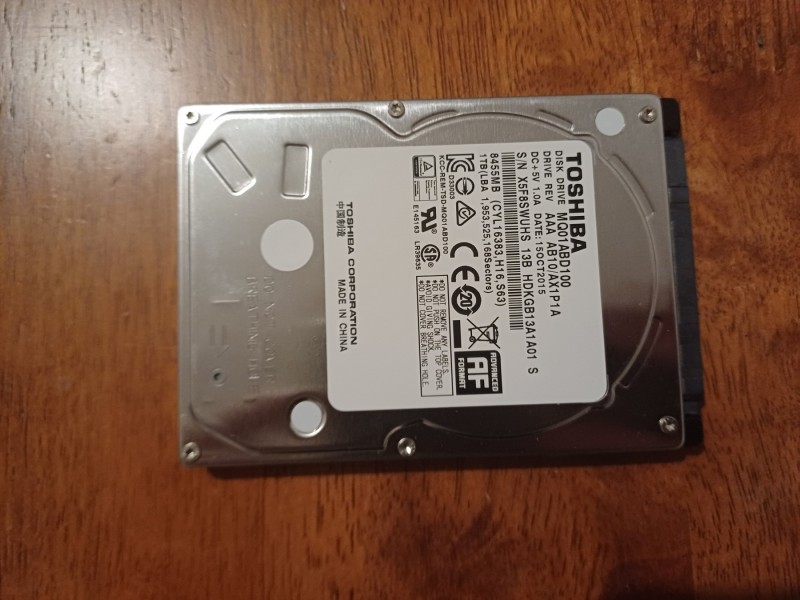 Hard disk Toshiba , 1TB , SATA II , 100% helta