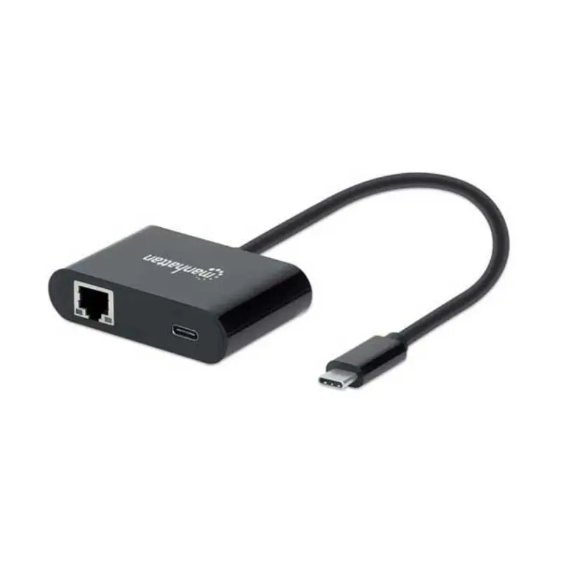 MANHATTAN USB HUB Int USB C m 3.2 - LAN 10/100/1000 Mbps/USB C 153454