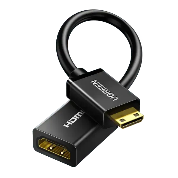 UGREEN Adapter konverter Mini HDMI - HDMI M/F crni