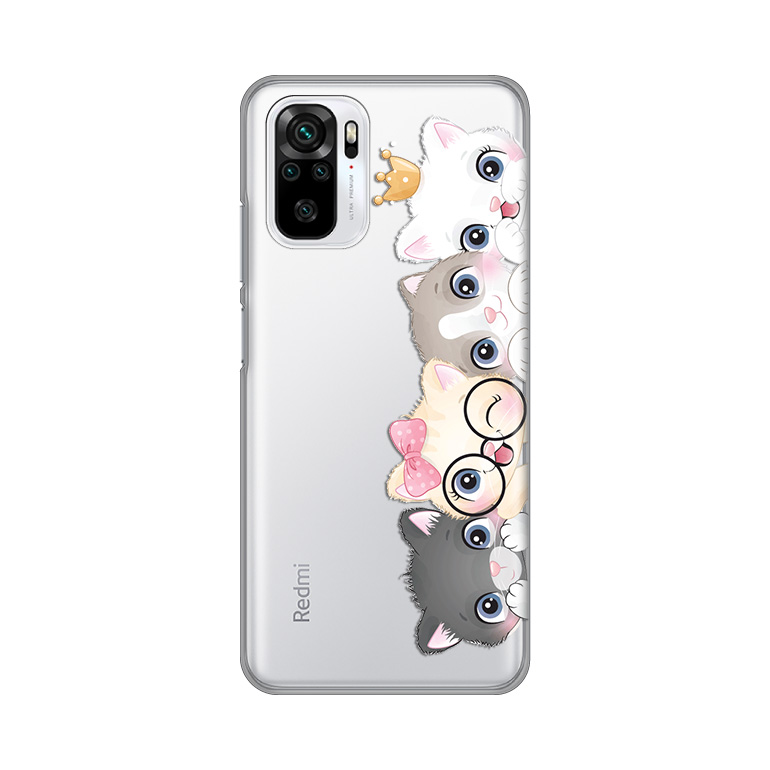 Xiaomi Redmi Note 10 4G/10s - Zastitna ultra tanka (skin) maska / futrola PRINT Cats