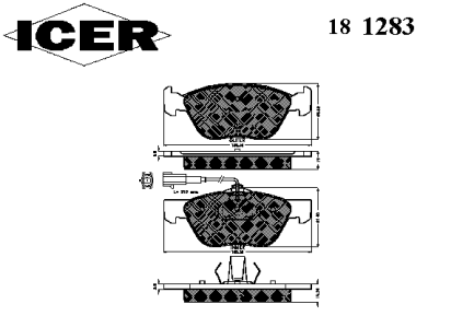 PLOCICE PREDNJE DELPHI ALFA ROMEO /145/146/156/166/GTV/SPIDER/FIAT BRAVA/LINEA/MULTIPLA/LANCIA KAPPA/Kupe/SW