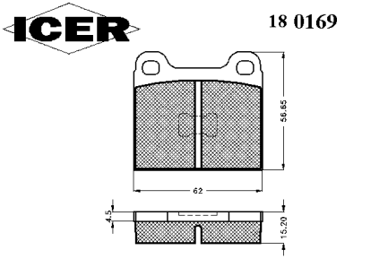 PLOCICE PREDNJE DELPHI AUDI 50 08.74 – 07.78/80 05.72-12.89./VW DERBY 02.77-12.84/GOLF I 04.74 – 12.85/JETTA I08.78 – 12.87/PASSAT 05.73 – 10.81/POLO 03.75 – 09.94/SANTANA/SCIROCCO