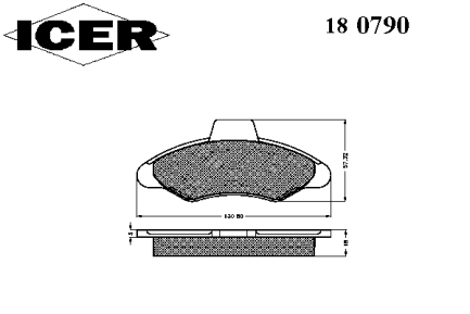 PLOCICE PREDNJE DELPHI FORD ESCORT V 07.90 – 12.92/V Kabriolet (ALL) 07.90 – 12.92/VI (GAL) 09.92 – 01.95/VII Kombi (GAL, ANL)/Kabriolet 01.95 – 02.99/CLASSIC 10.98 – 07.00