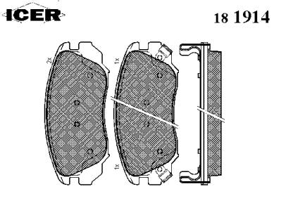 PLOCICE PREDNJE DELPHI OPEL INSIGNIA/Sedan/Kombi 07.08 – / SAAB 9-5 (YS3G) 01.10 – 01.12