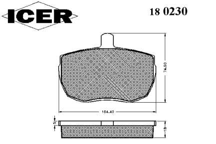 PLOCICE PREDNJE LPR ALFA ROMEO/DAF/FORD/IVECO/LAND ROVER/LDV