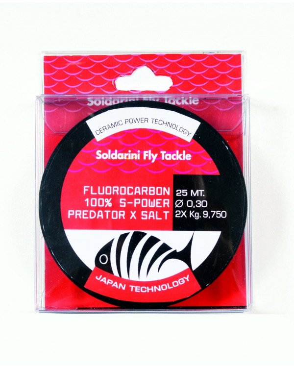 SOLDARINI FLY TACKLE FLUOROCARBON PREDATOR X SALT 25M 0.30MM