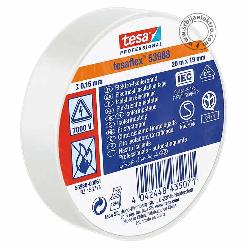 Izolir Traka 19mm/ 20m BELA TESA