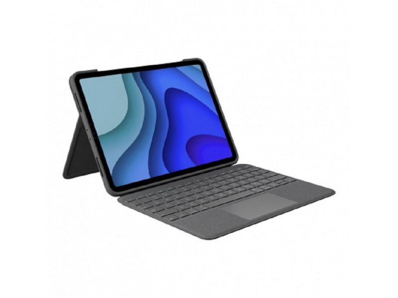 LOGITECH FOLIO TOUCH BACKLIT KEYBOARD CASE WITH TRACKPAD FOR IPAD AIR(R) (4TH & 5TH GENERATION) – OXFORD GREY – US