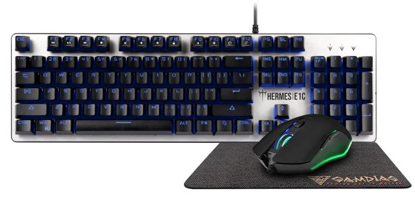 Tastatura + miš + podloga Gamdias Hermes E1C