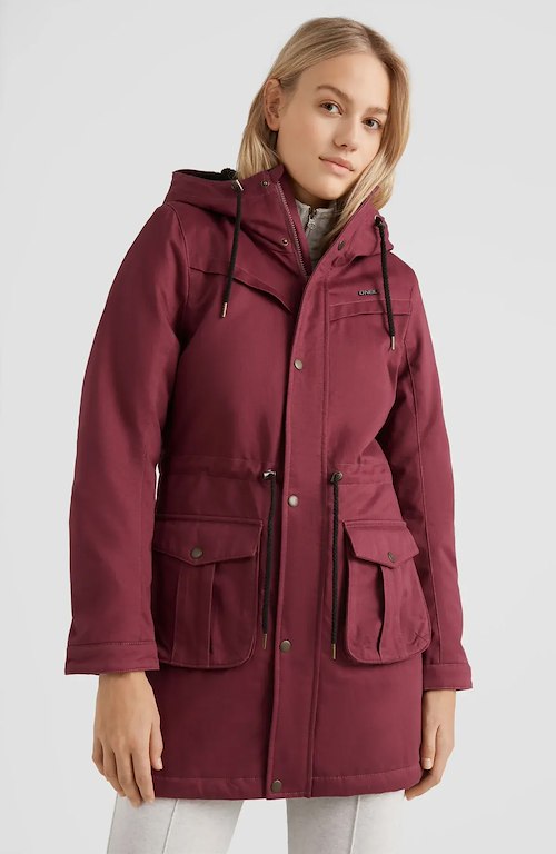 O’NEILL Ženska jakna, Cotton Journey Parka, Bordo