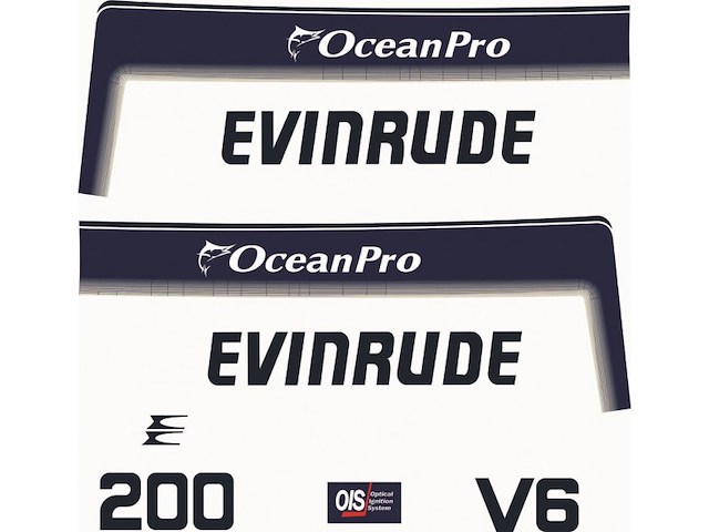 EVINRUDE 200- Nalepnice za vanbrodski motor