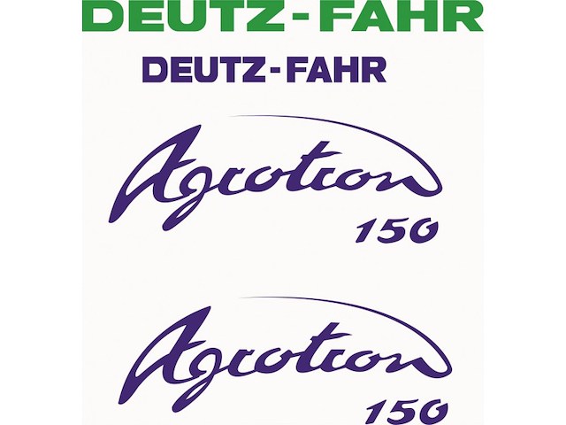 DEUTZ-FAHR Agrotron 150 - Nalepnice za traktor