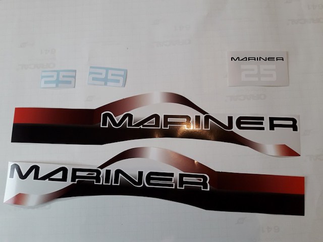 MARINER 25 - Nalepnice za vanbrodski motor